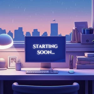 Lofi Starting Soon Screen - Etsy