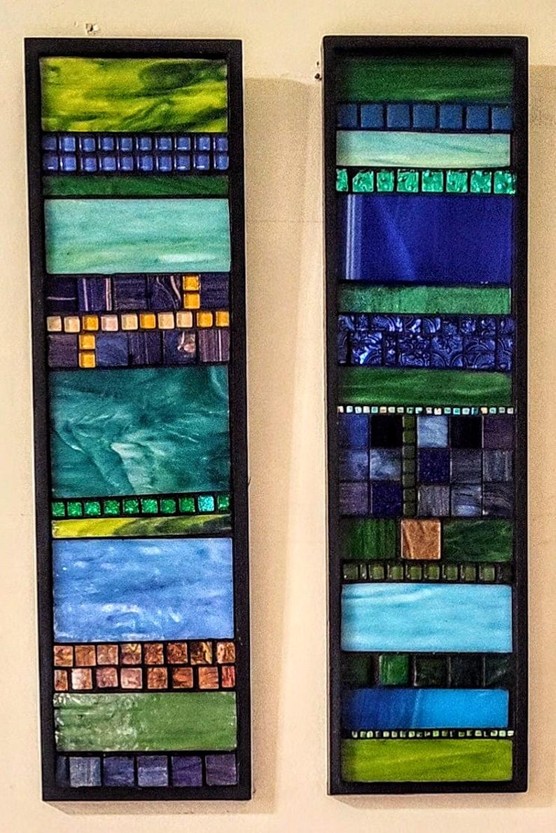 Ocean Waves Mosaic Wall Art - Etsy