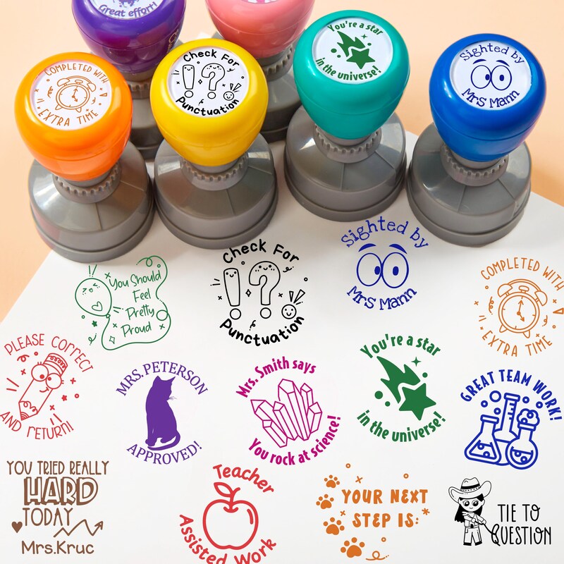 Custom Teacher Stamp - Etsy