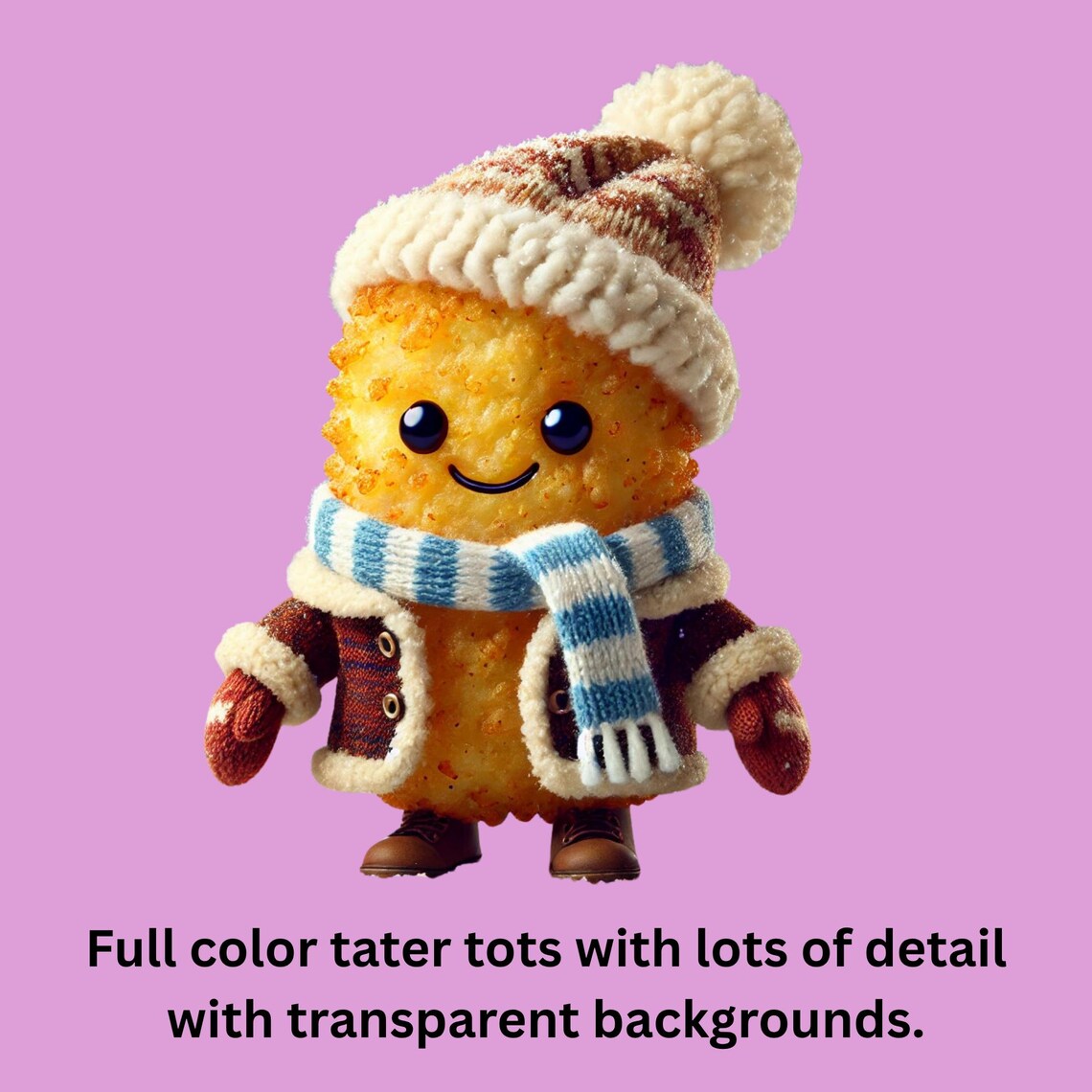 Tater Tot Stickers PNG – Dressed for the Occasion, 15 Downloadable ...