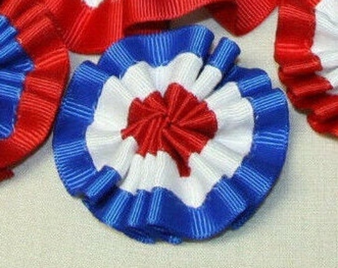 Two American Patriotic Cockades - Tricolor Red White Blue - Multi-star ...