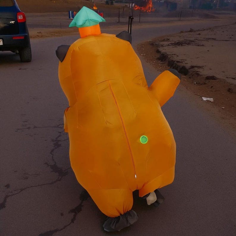 Inflatable Capybara Costume Cosplay Funny Blow up Capybara Suit for ...