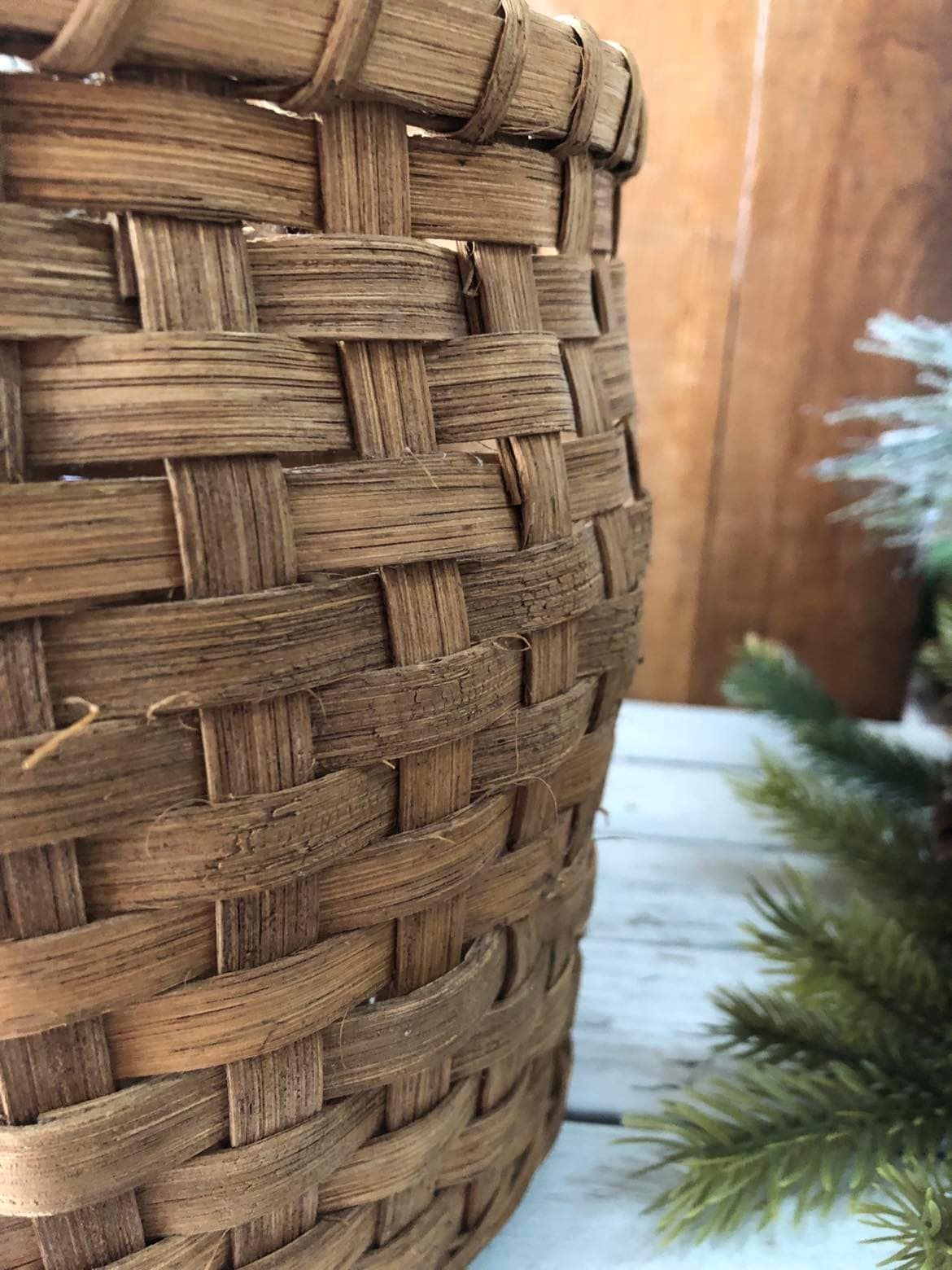 Vintage Flared Handmade Deep Gathering Basket - Etsy