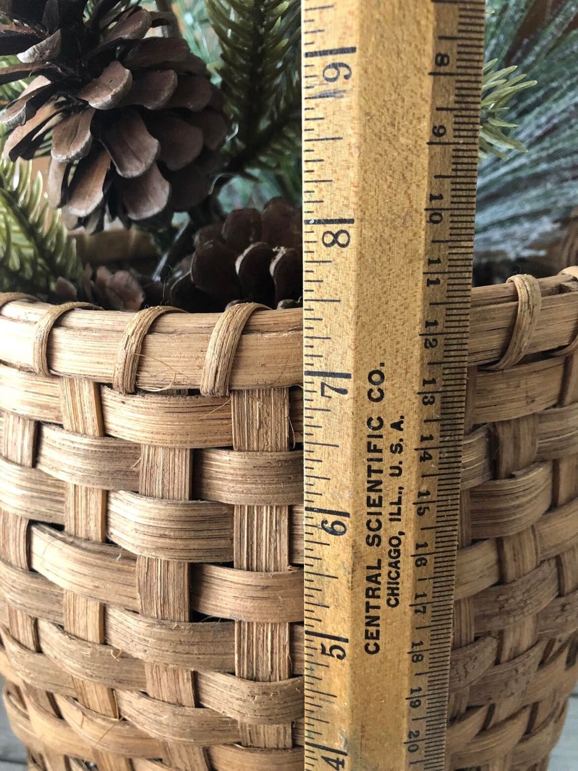 Vintage Flared Handmade Deep Gathering Basket - Etsy