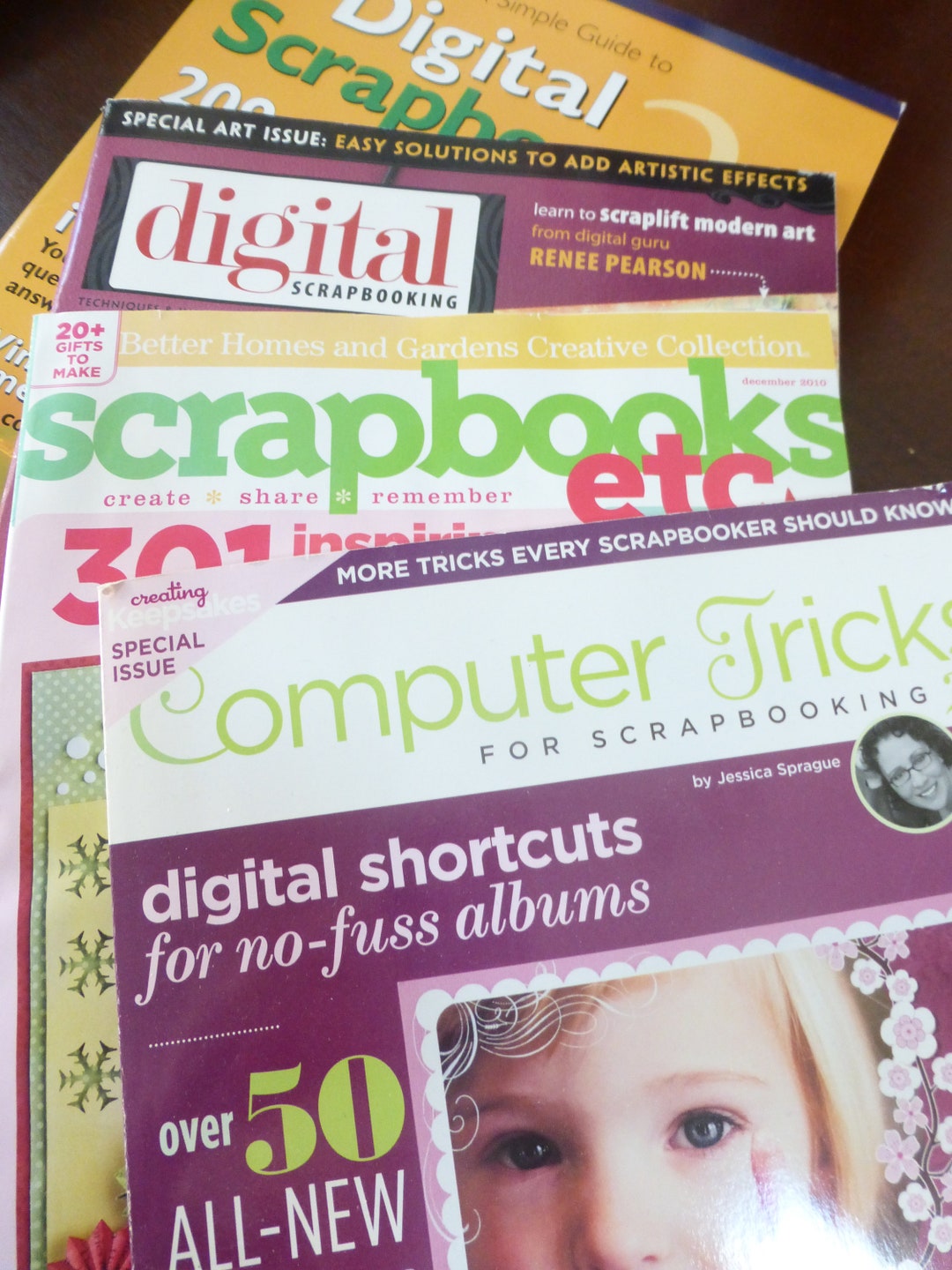 Four Amazing Craft Scrapbooking Computer Digital Memories 4 - Etsy