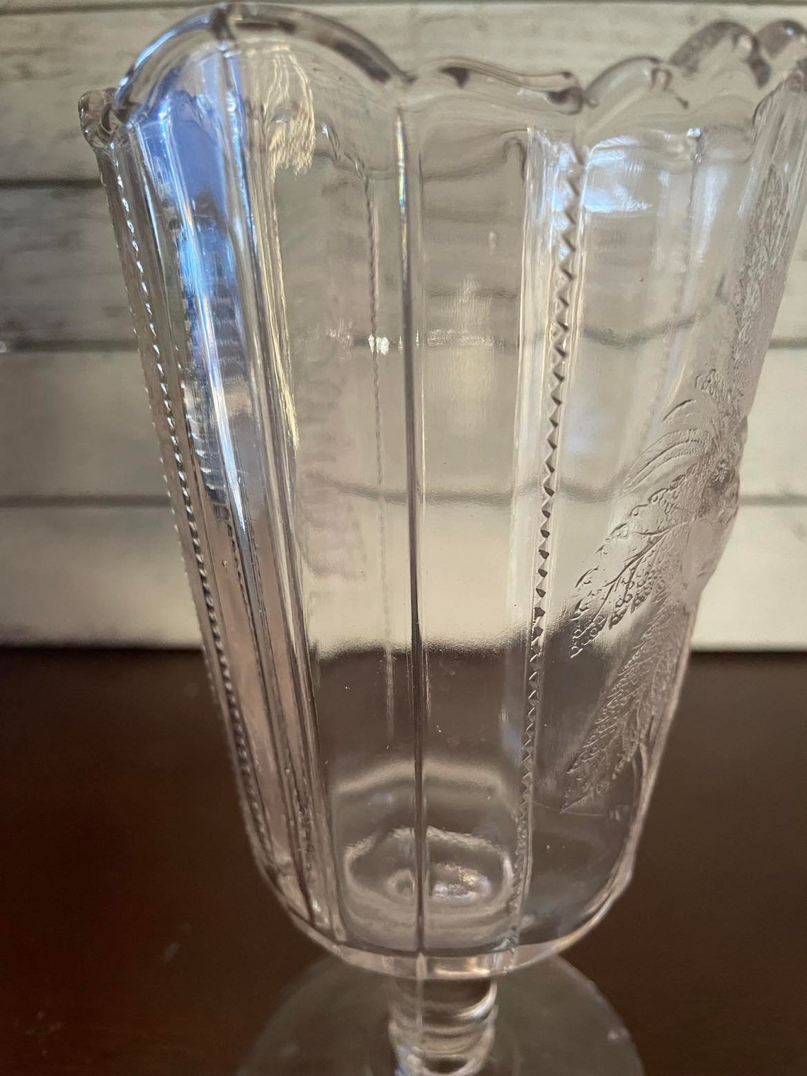 Antique EAPG Celery Vase From Campbell,jones and Co. in Rose Sprig ...