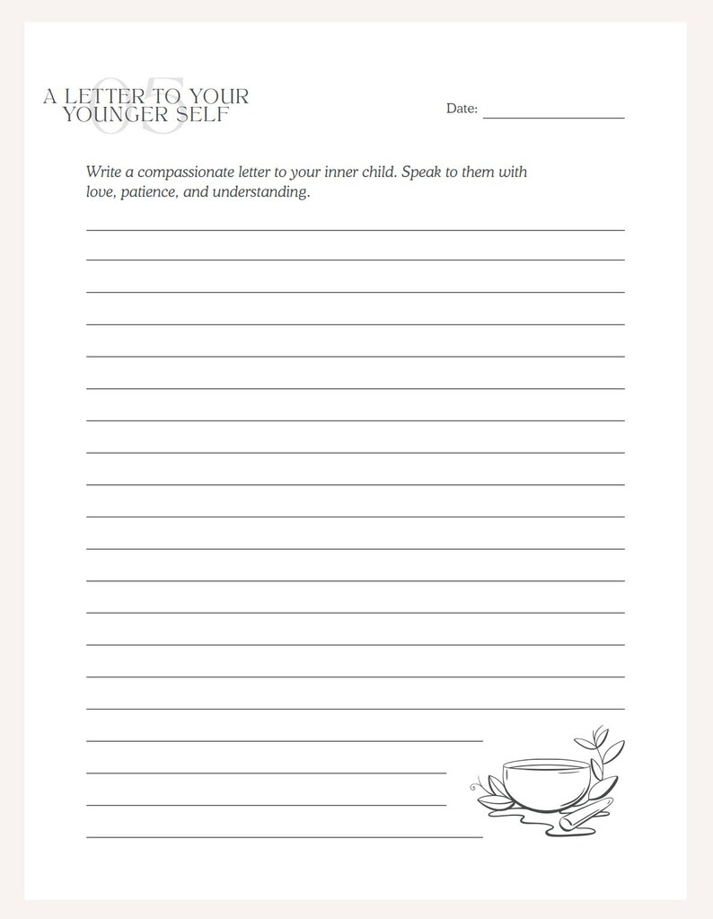 Inner Child Healing Journal | Printable Self-growth Workbook ...