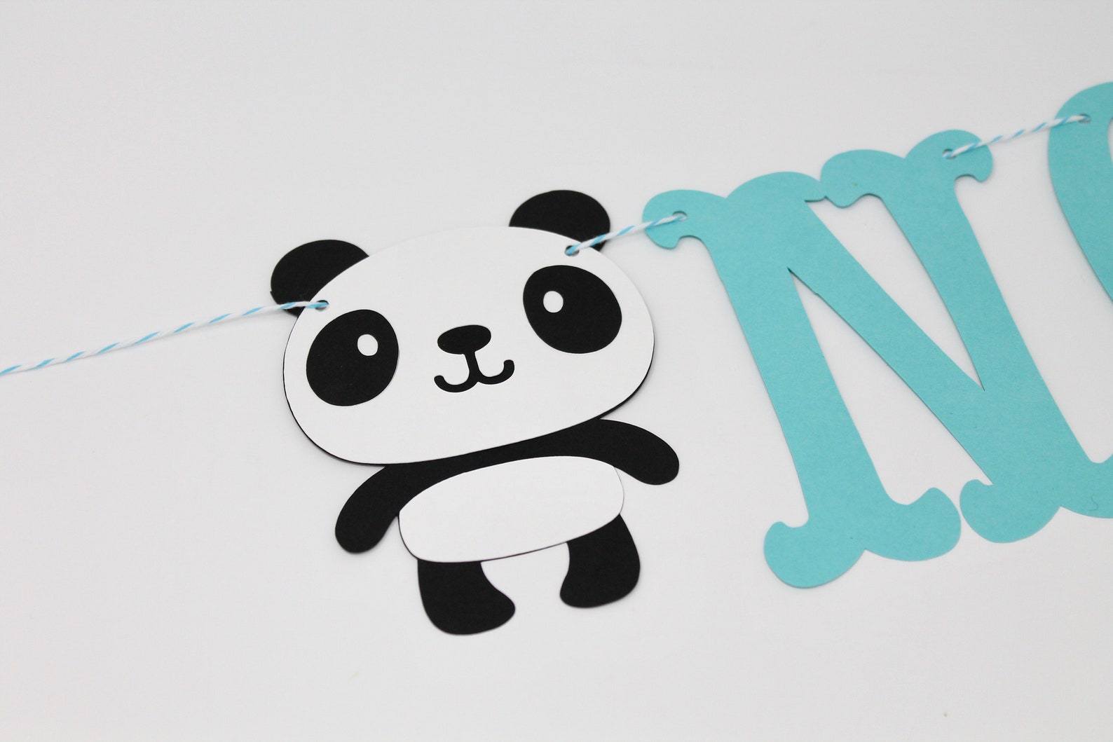 Panda Banner Custom Text/name Cute Panda Decoration Photo - Etsy