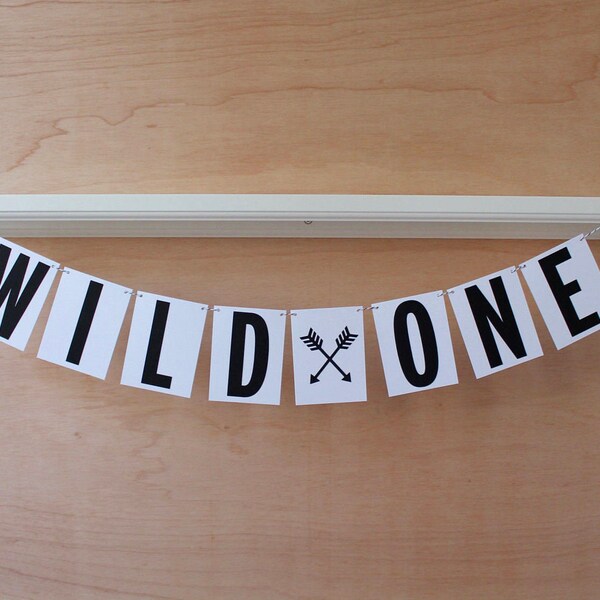 Wild One Banner - Etsy