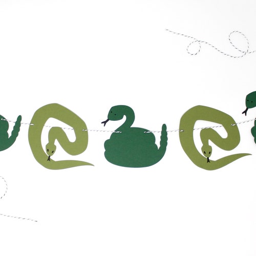 Snake Banner Snake Birthday Party Decoration Green - Etsy