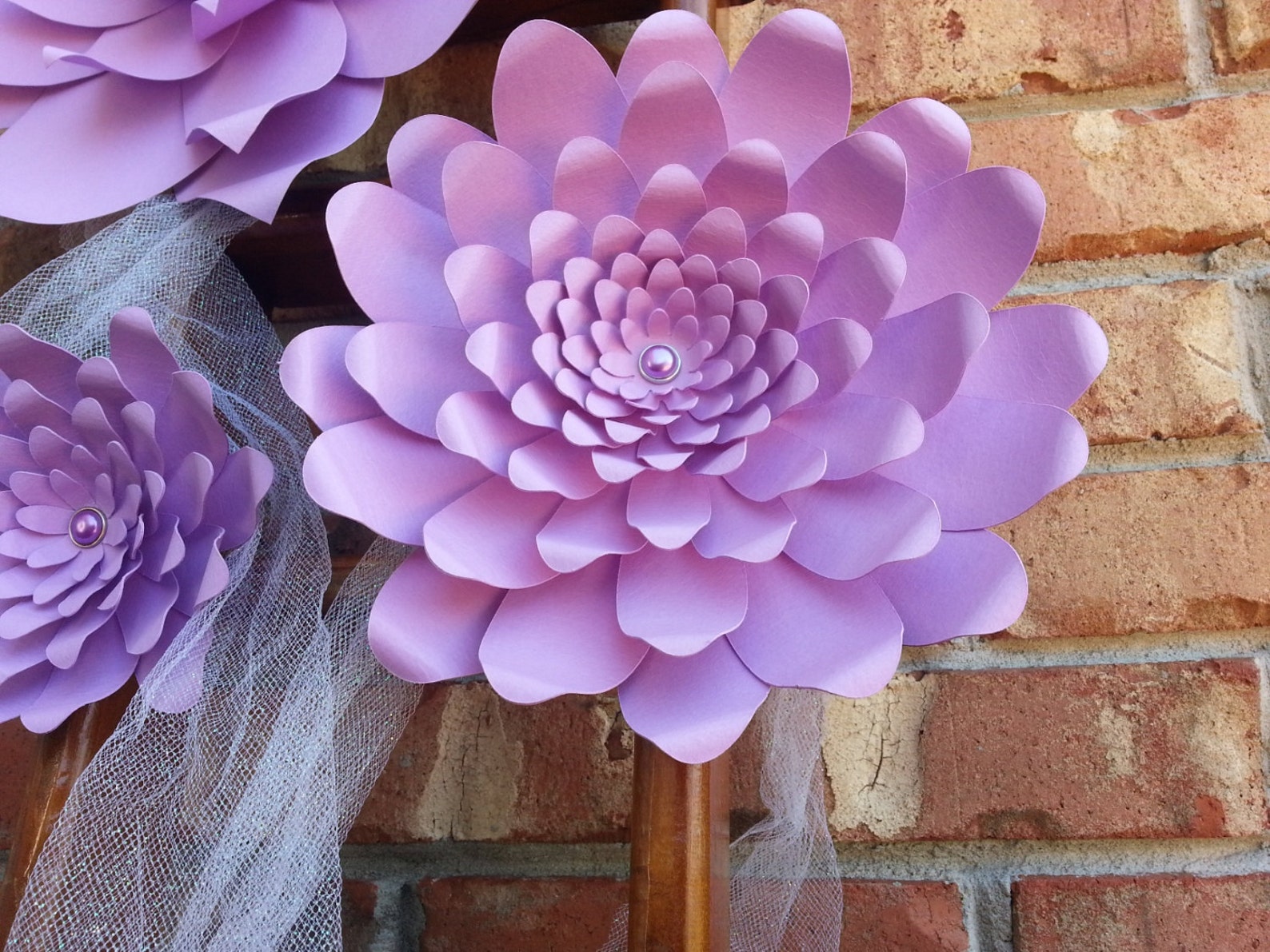 Weddings Large Handmade Paper Flowers in the Colors of Your Choice - Etsy