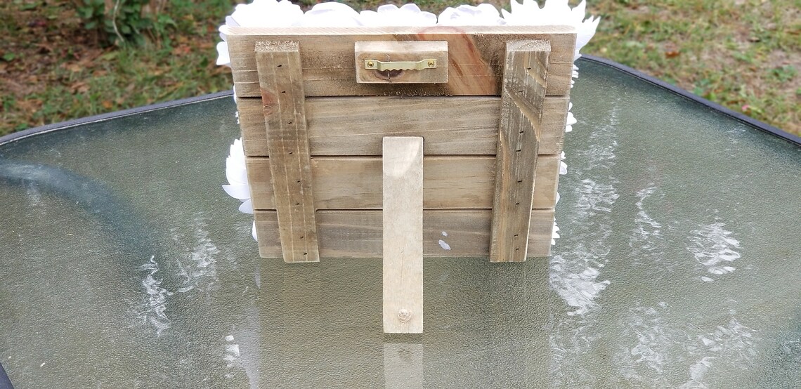 Paper Flowers on Slatted Wooden Plaque Home Decor Office Decor | Etsy