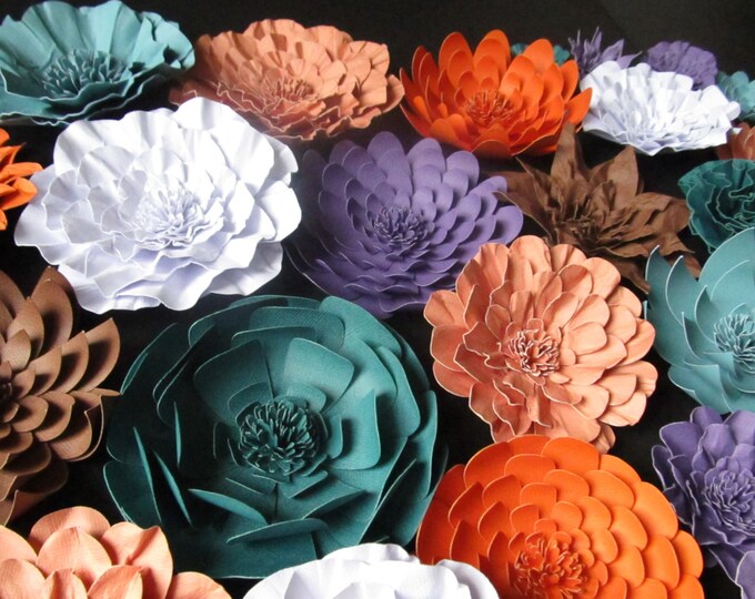 Weddings Paper Flowers for Photo Backdrop 40-5 Inch Flowers - Etsy