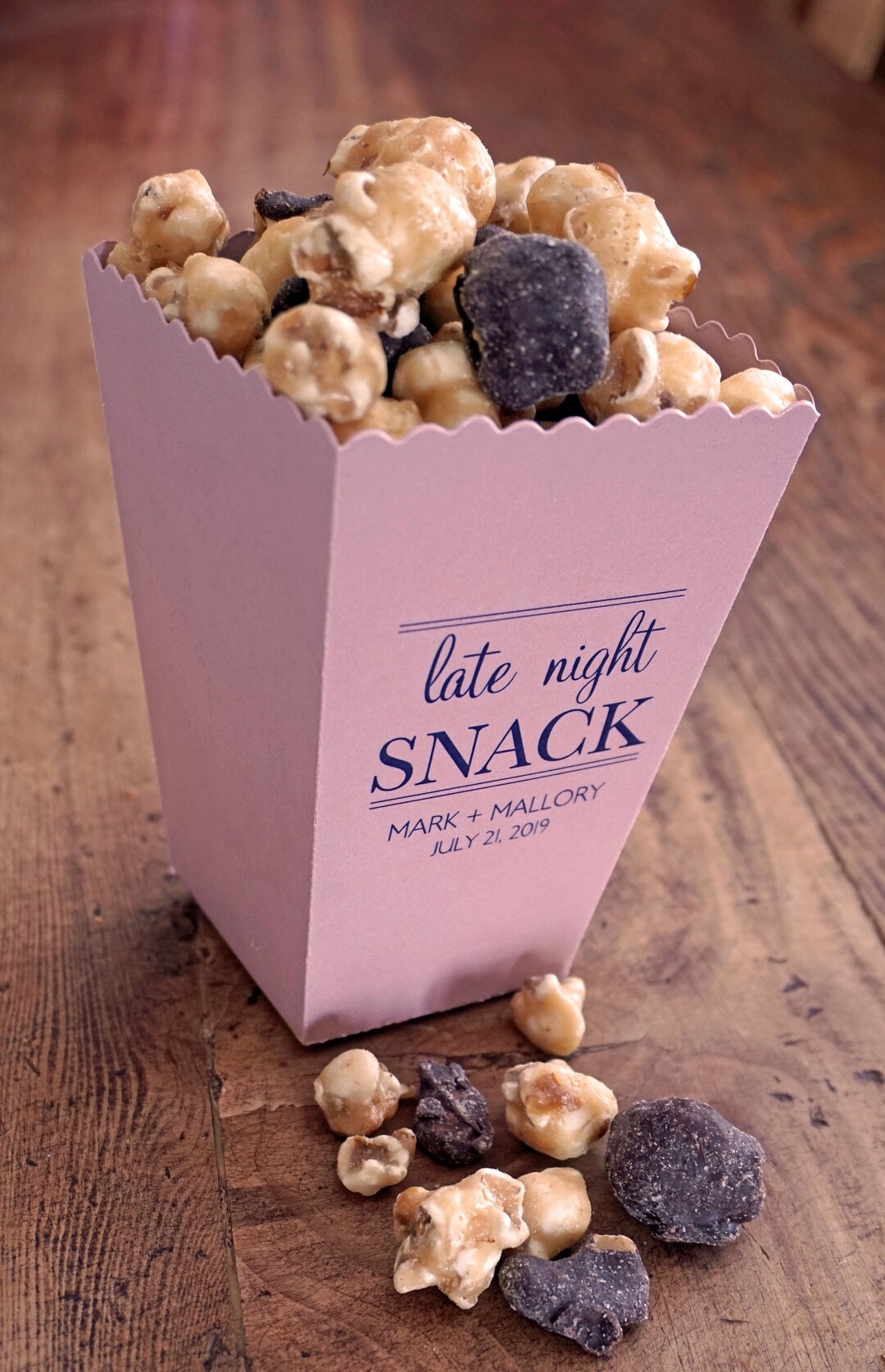 Personalized Wedding Gift Popcorn Box-late Night Snack- Popcorn Wedding ...