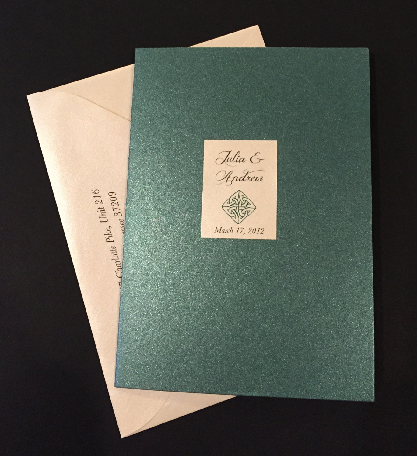 Irish Celtic Wedding Invitation Celtic Knot Wedding - Etsy