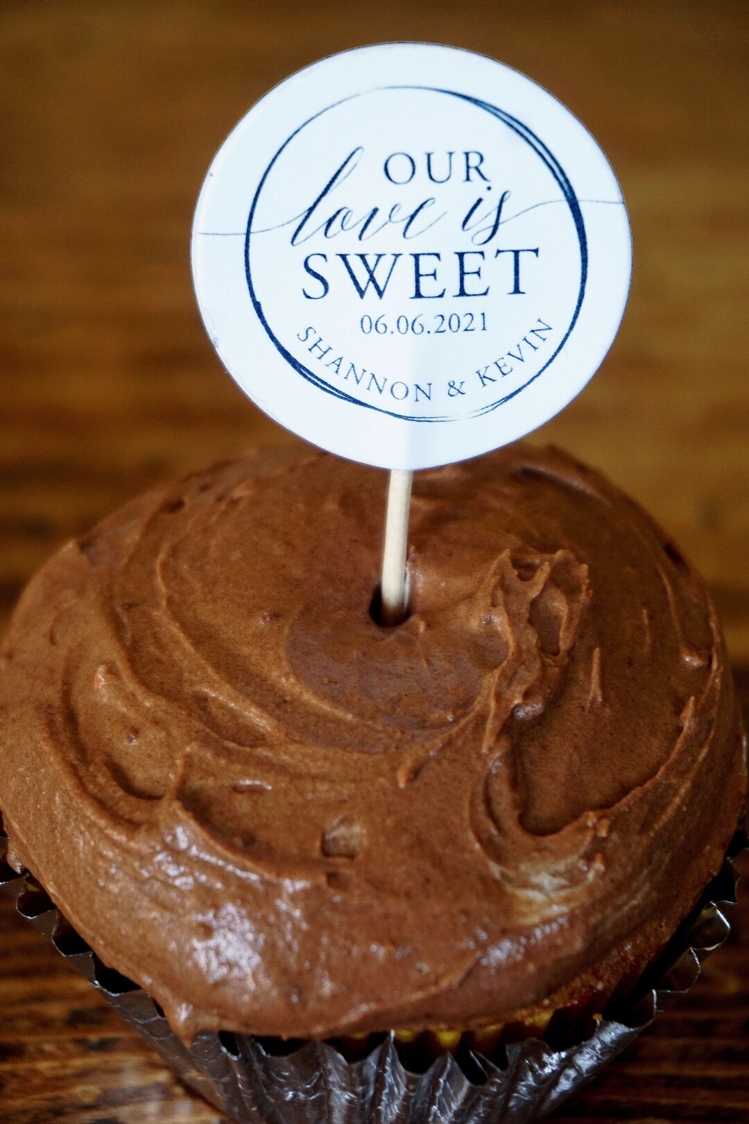 Cupcake Toppers, Love is Sweet, Wedding Cupcake Toothpicks, Engagement ...