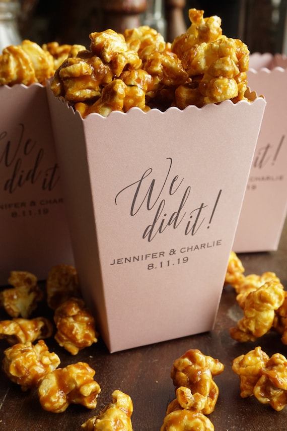 Popcorn Wedding Favor Boxes Custom Popcorn Box Wedding Favor Gift