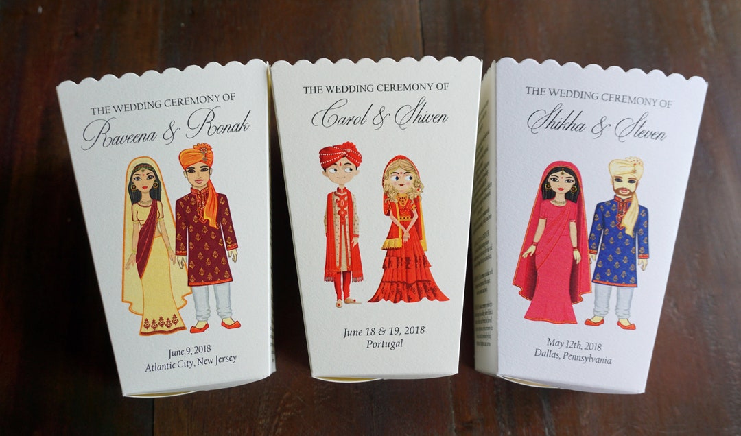 Indian Wedding Favor Box-emoji Indian Mehndi Rose Petal Box-hindu ...