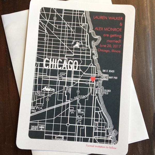 Chicago Invitation - Etsy