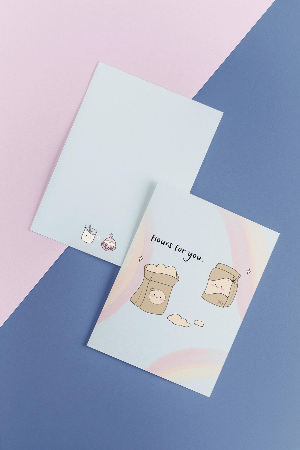 Encouragement Card - Cute Kawaii Card - Flours for You - Best Friend ...
