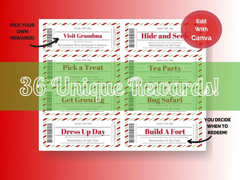 Printable Kid's Christmas Coupons – Fun Gift Ideas! Edit in Canva ...