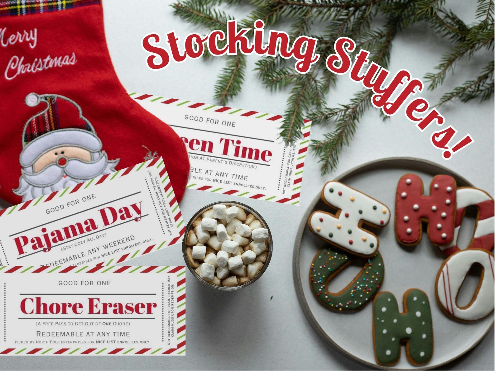 Printable Kid's Christmas Coupons – Fun Gift Ideas! Edit in Canva ...
