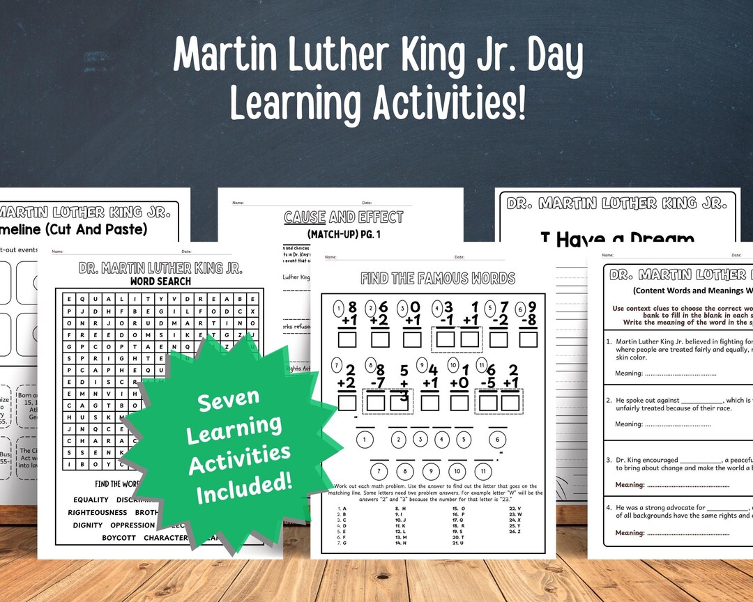 Educational MLK Day or Black History Month Activities Bundle for ...