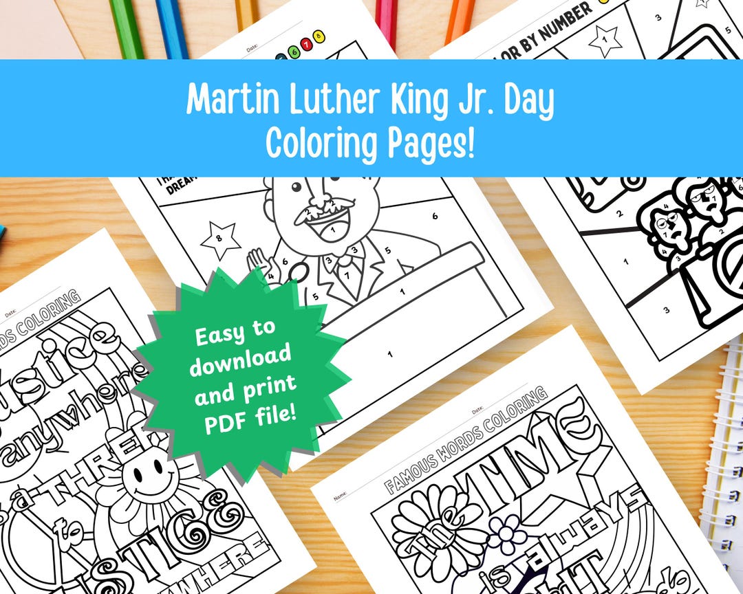 Easy Kids Color by Number and Printable Coloring Pages for Martin ...