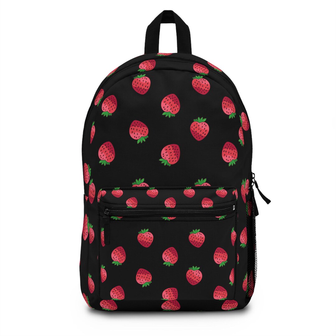 Strawberry Backpack-backpack Strawberry -school Bag Strawberry , Travel ...