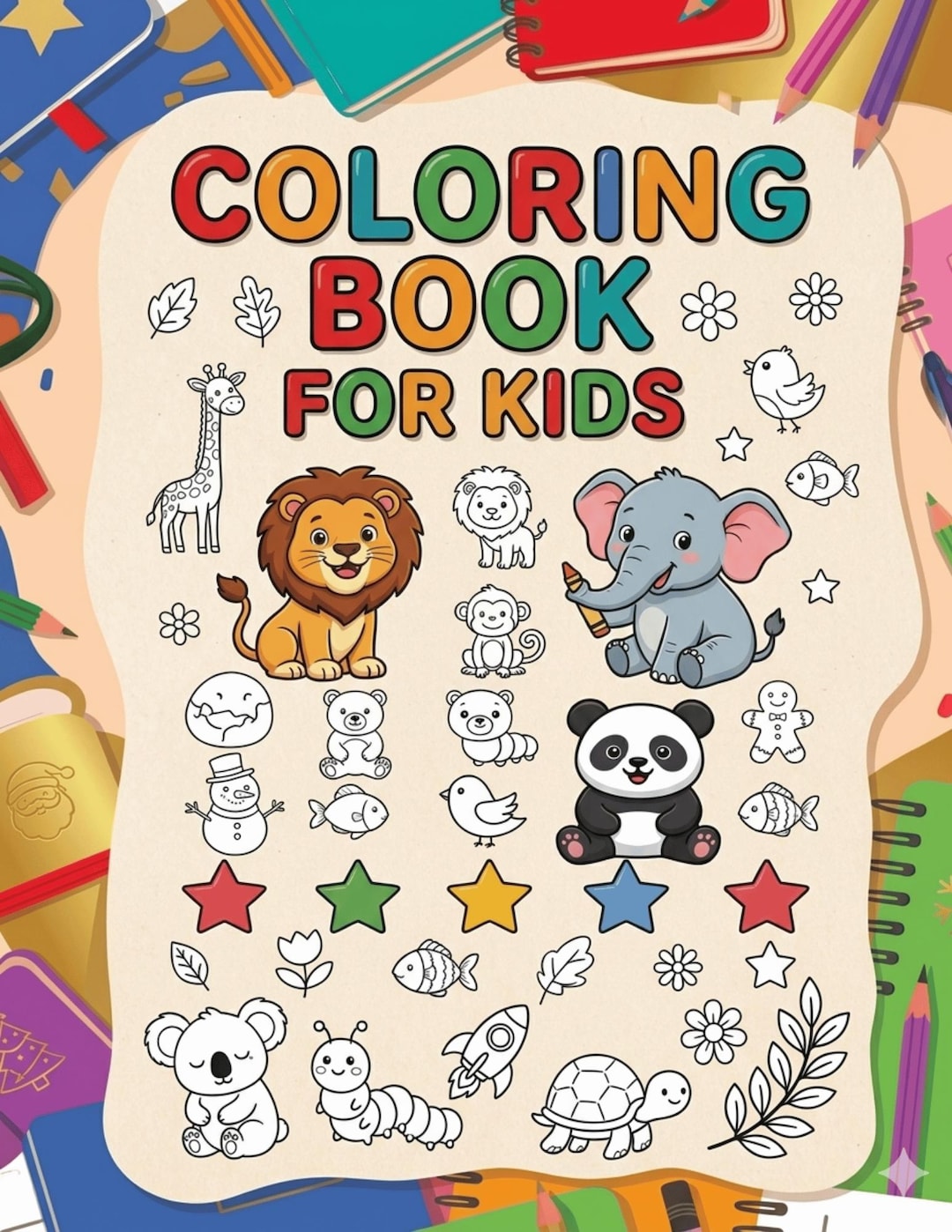 Printable Coloring Pages for Kids, Preschool Coloring Book PDF, Toddler ...