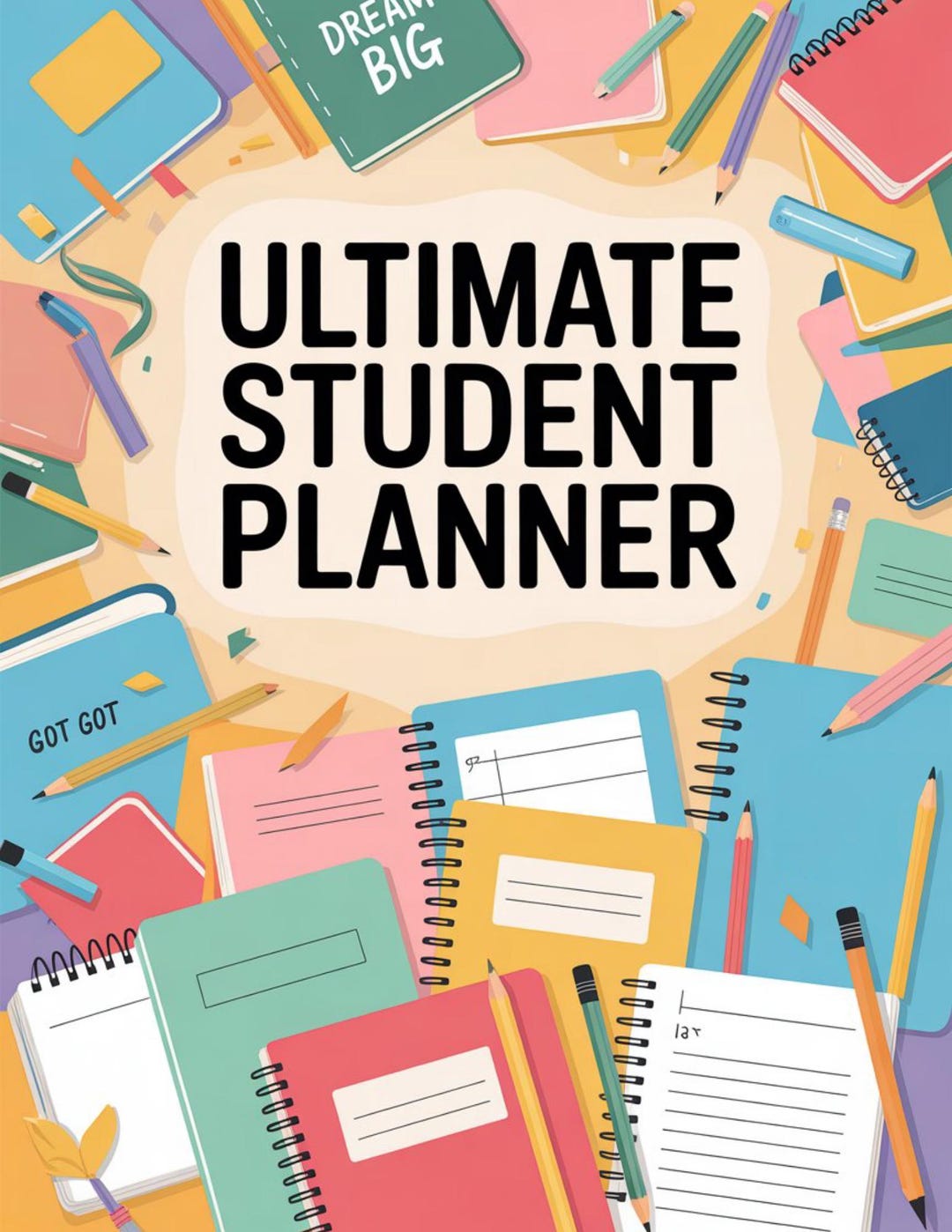 Student Planner Template Canva, Academic Planner Printable, College ...