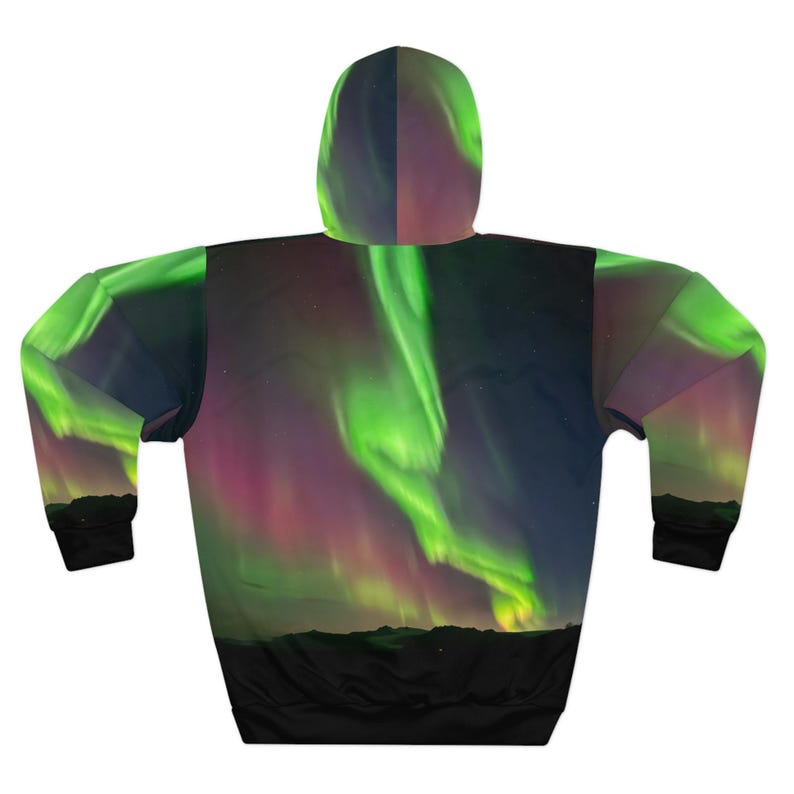 Northern Lights Unisex Pullover Hoodie, Iceland Aurora Borealis Sweatshirt, Winter Sky Hoodie ...