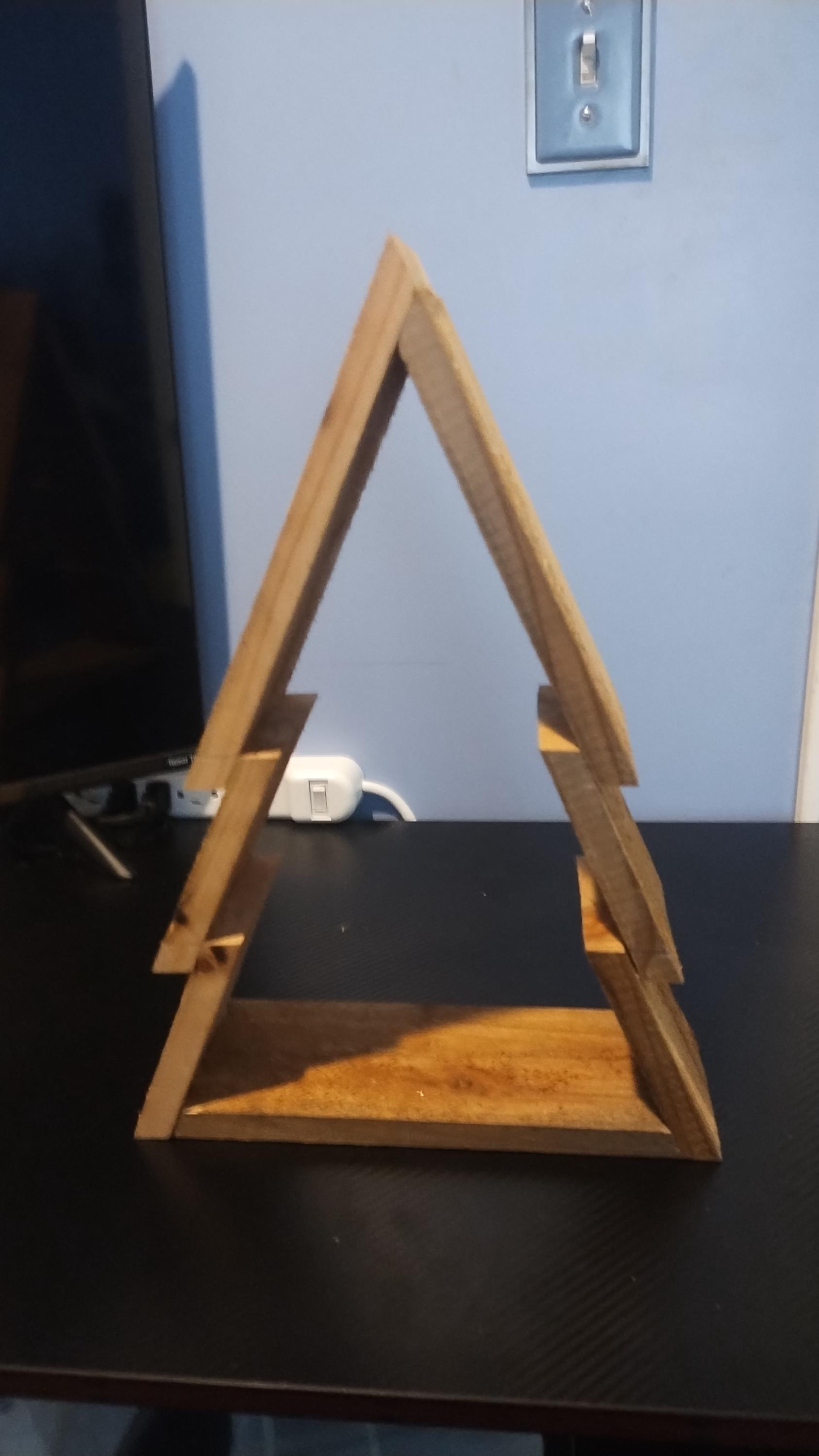 Handcrafted Wooden Christmas Trees W/ Lights - Etsy