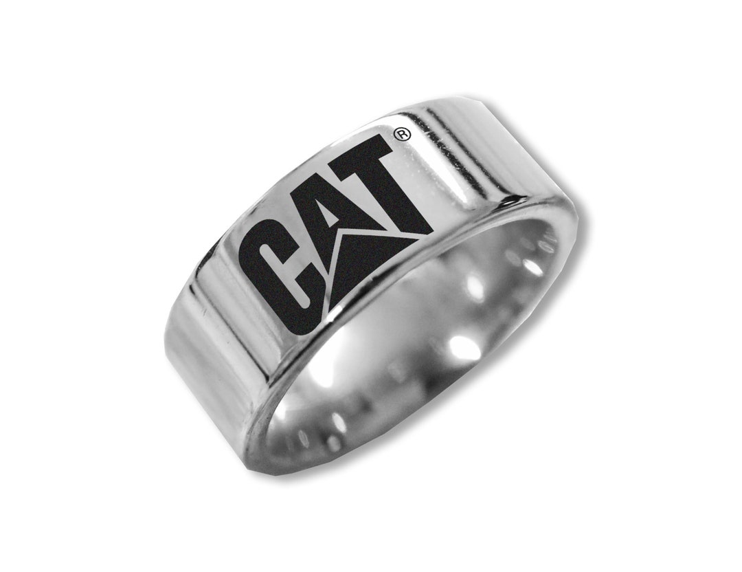 Machinery Band, Construction Silver Ring, Excavation Engraved Welder ...