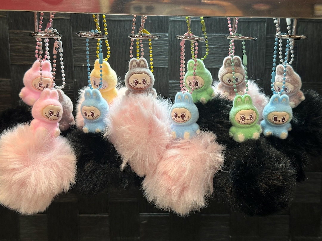 Fuzzy Labubu Keys - Etsy