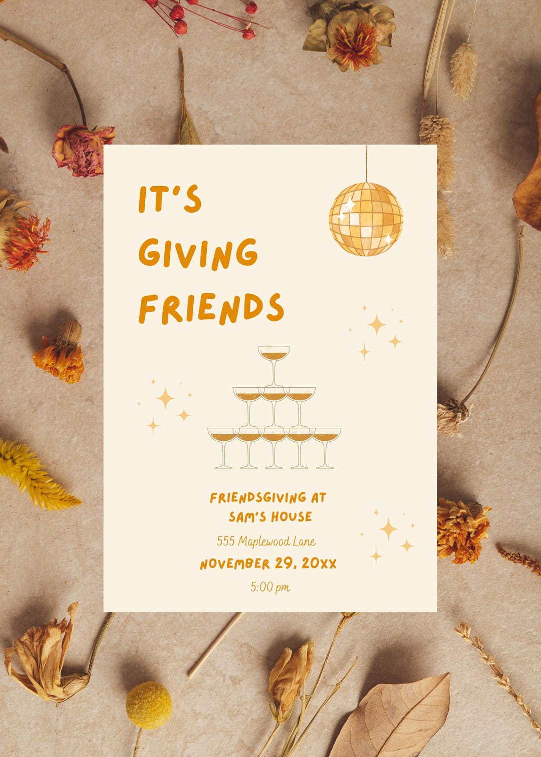 Friendsgiving Invitation - Etsy