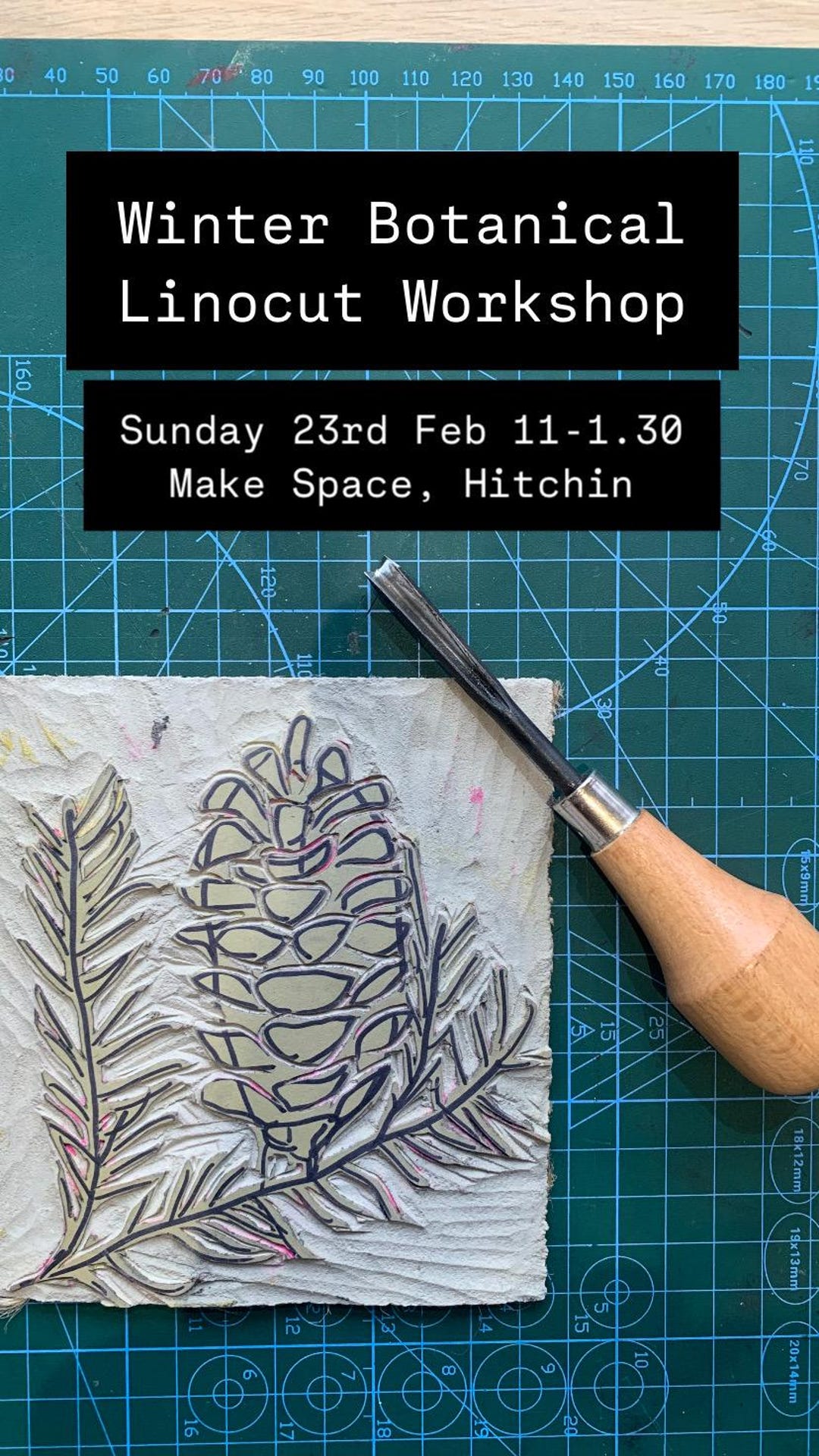 Winter Botanical Linocut Workshop Sunday 23rd Feb 11-1.30 at Make Space, Hitchin - Etsy