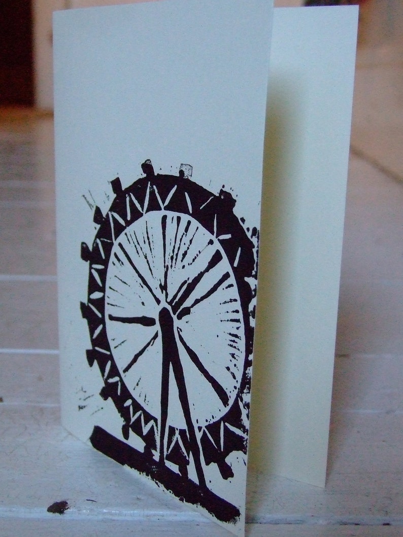 London Landmarks: Building Set- Handprinted Linoprint Card Set (3 Cards ...