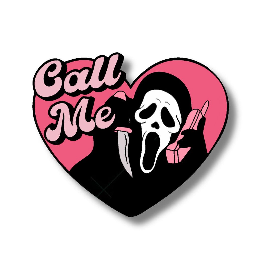 Call Me, Ghostface Sticker, Scream Sticker, Funny Horror Gift ...