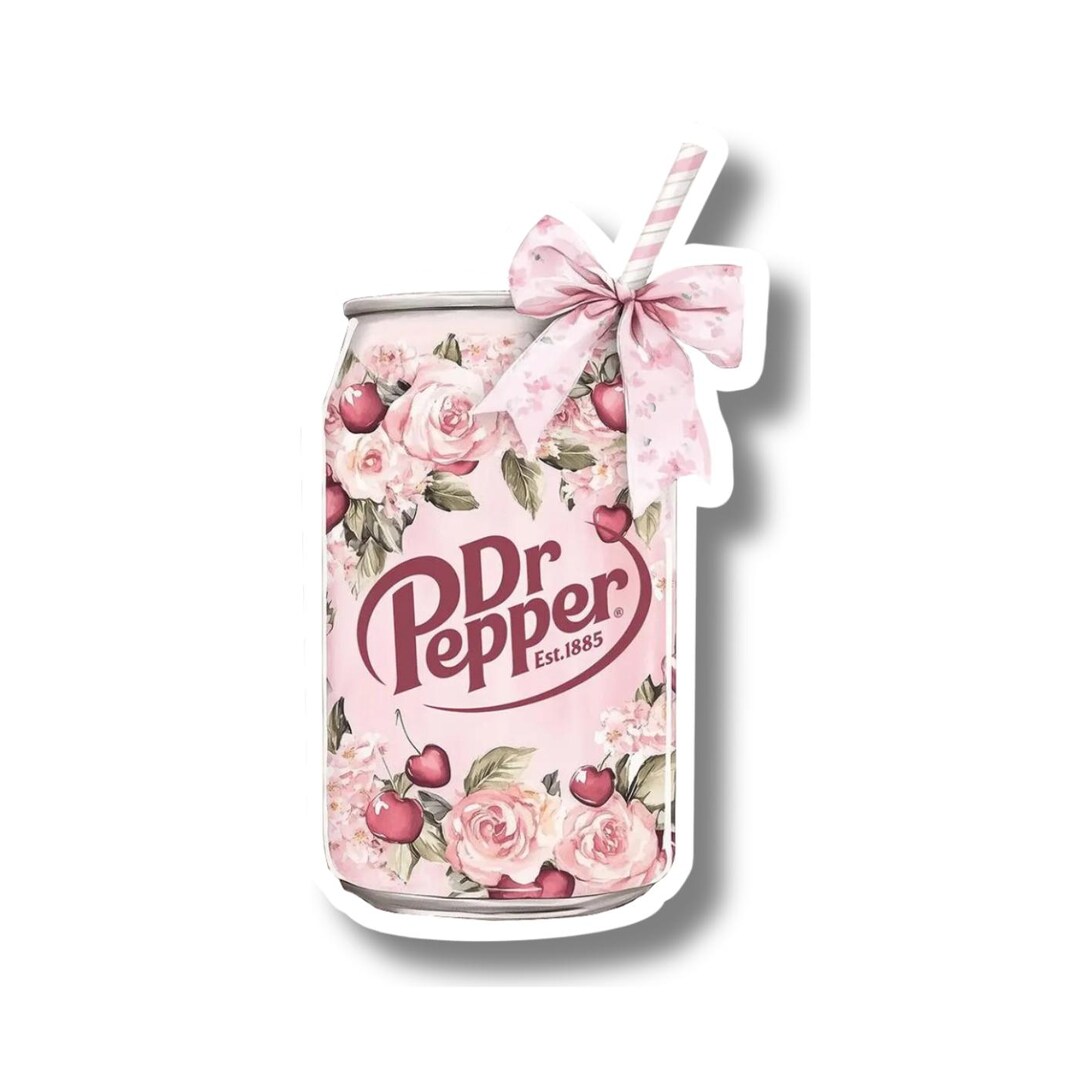Dr Pepper Sticker, Aesthetic Sticker, Coquette Sticker, Vintage ...