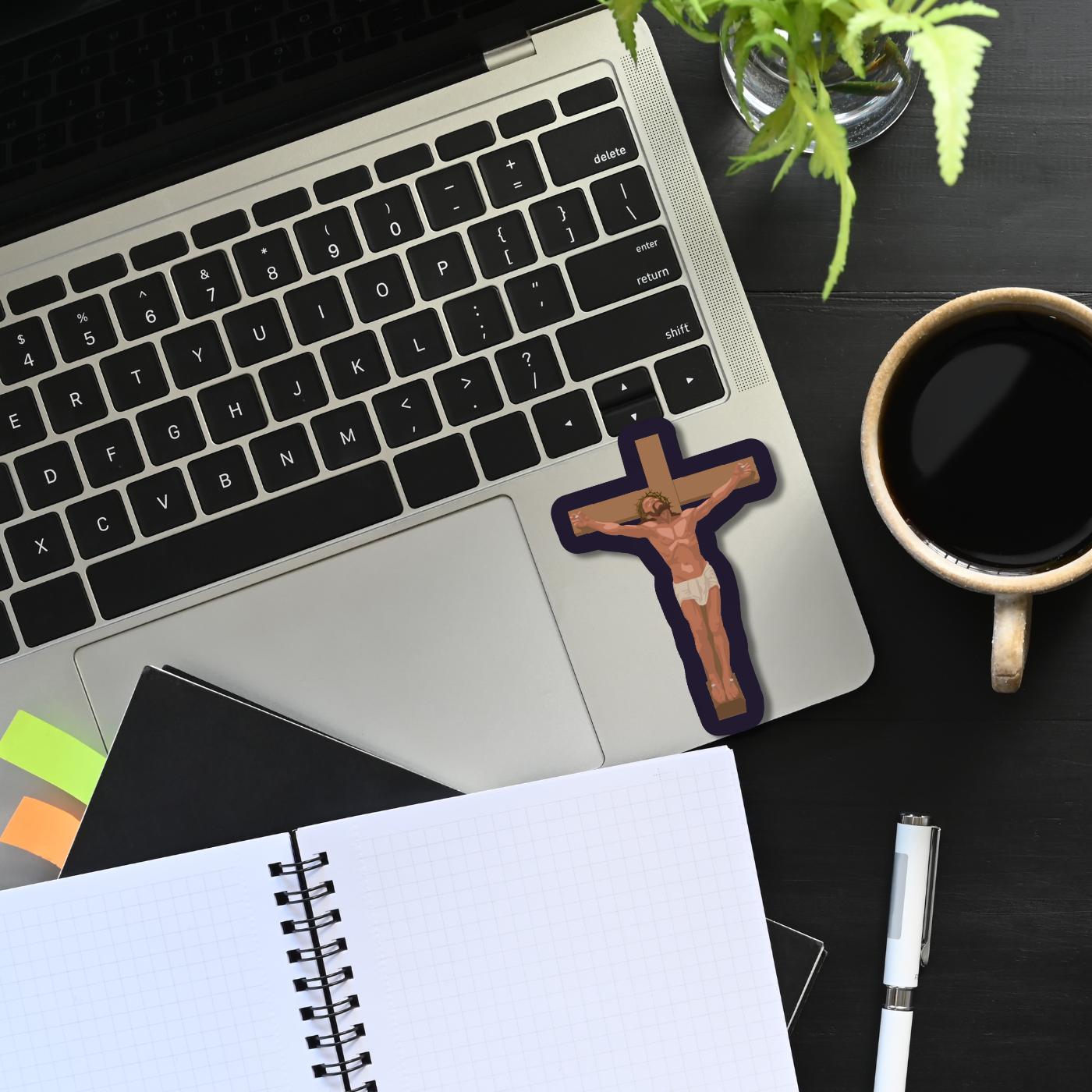 Jesus Christ Sticker, Crucifix Sticker, Religious Sticker, Catholic ...