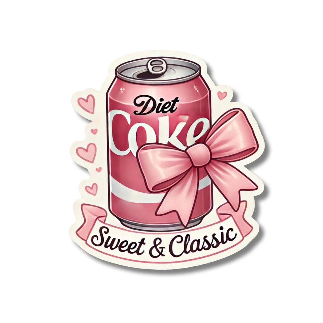 Diet Coke Sticker, Aesthetic Sticker, Coquette Sticker, Vintage ...