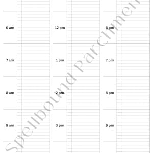 6 Minute Increment Time Tracker - Digital Downloads - Etsy