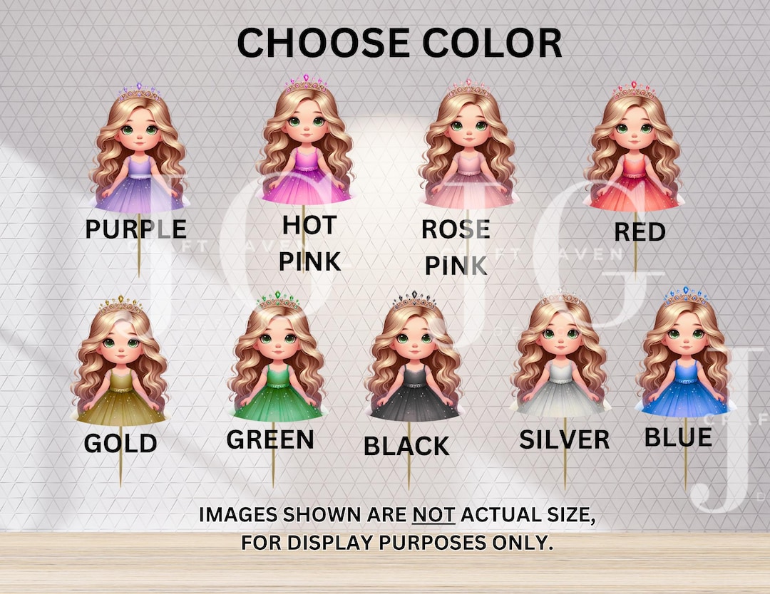 Doll Cupcake Toppers 12pc: Mis XV Quinceanera Party Picks, Red Dress ...