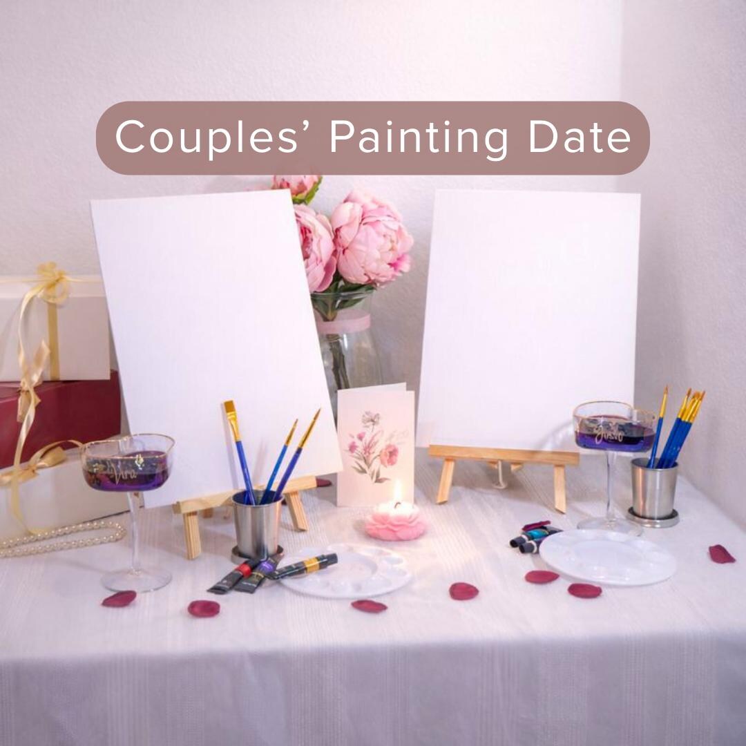 Couples Date Night Painting Set Paint Together Personalized Gift-ready ...