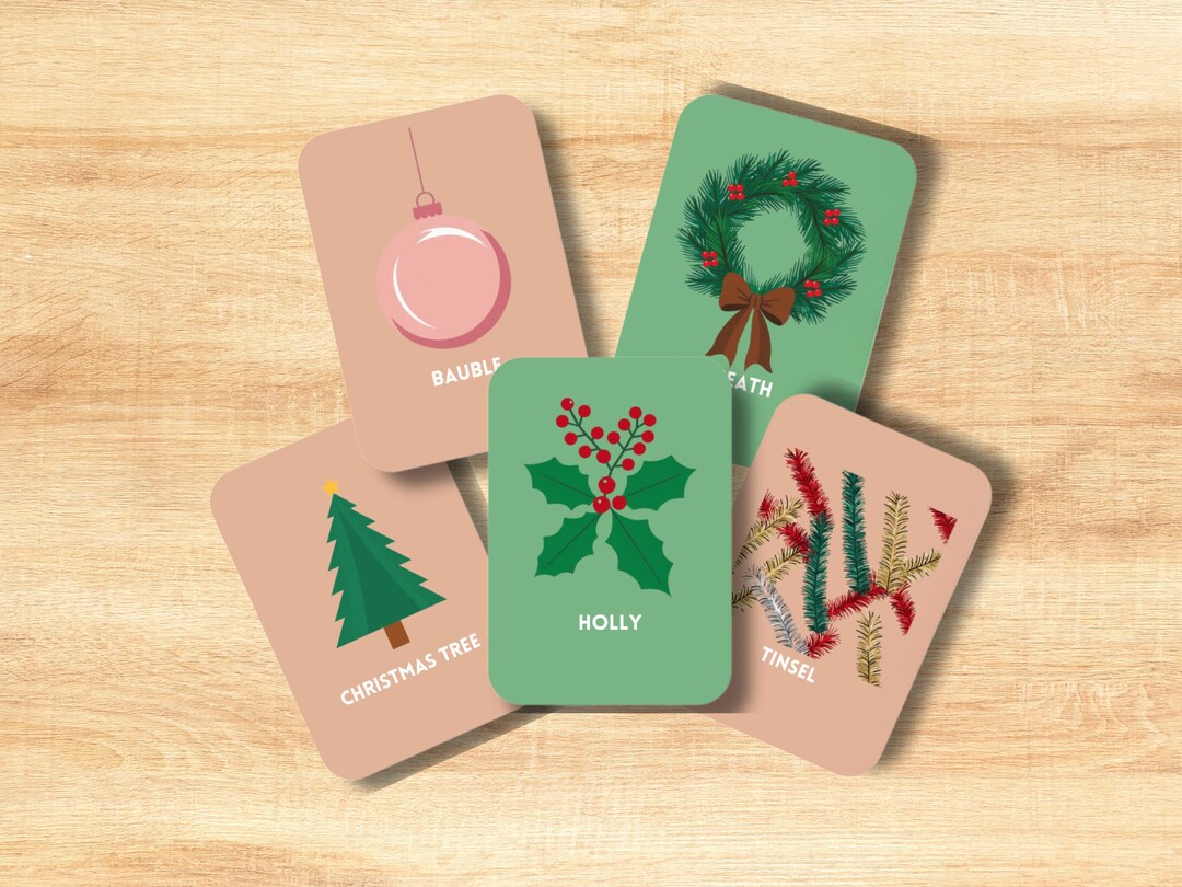 Christmas Flash Cards Printable A4 PDF, Educational Resource for ...