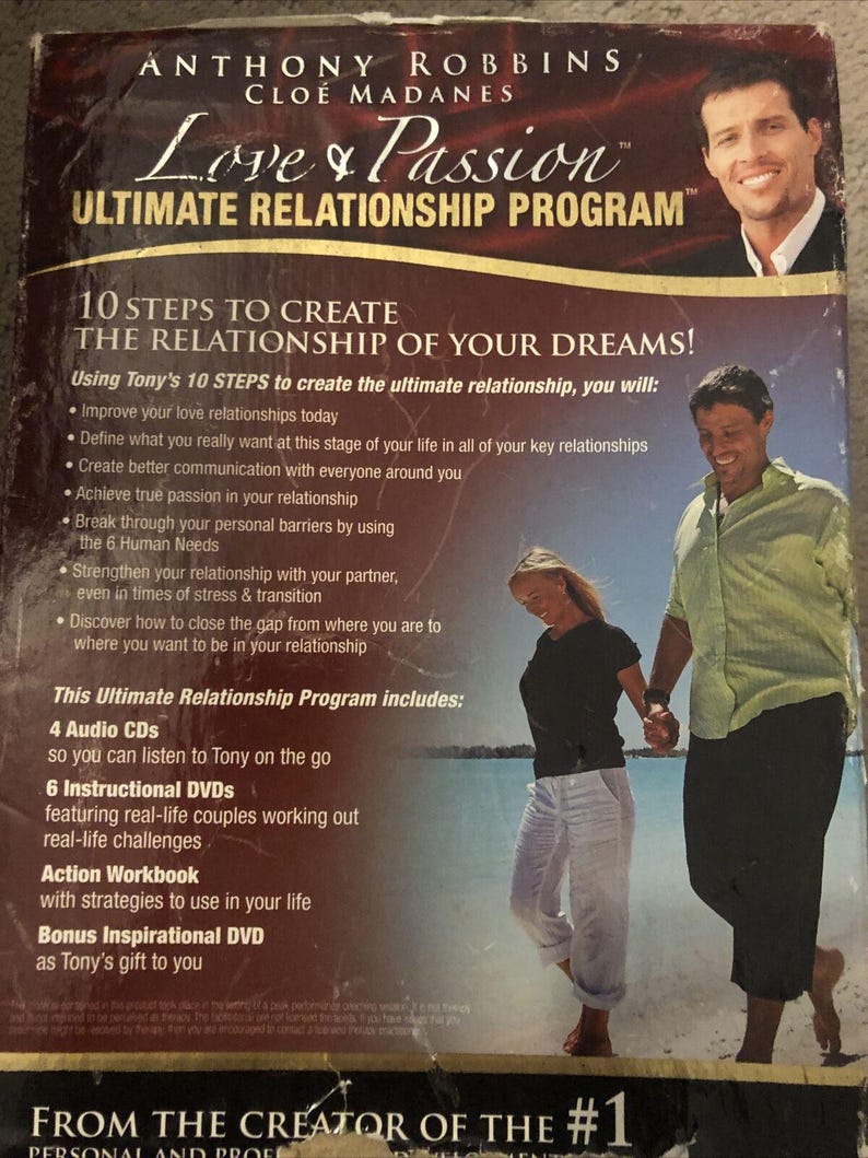 Anthony Robbins - Ultimate Relationship Program (DVD, 2008, 7-disc Set ...