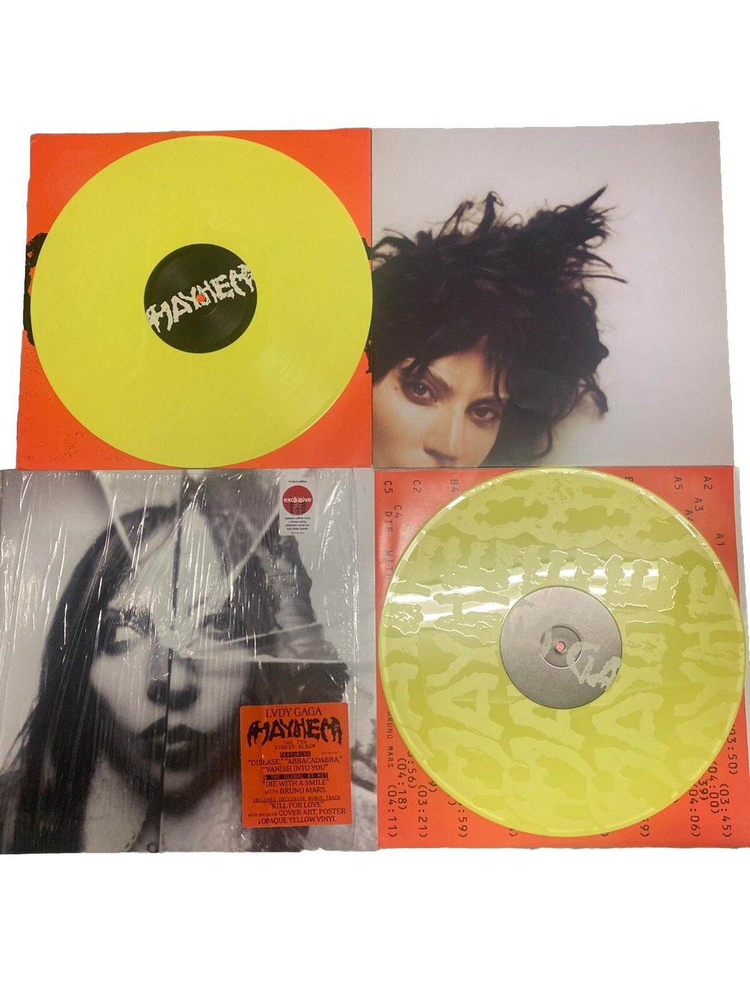 Lady Gaga Vinyl, Mayhem Record, Yellow 2LP - Etsy
