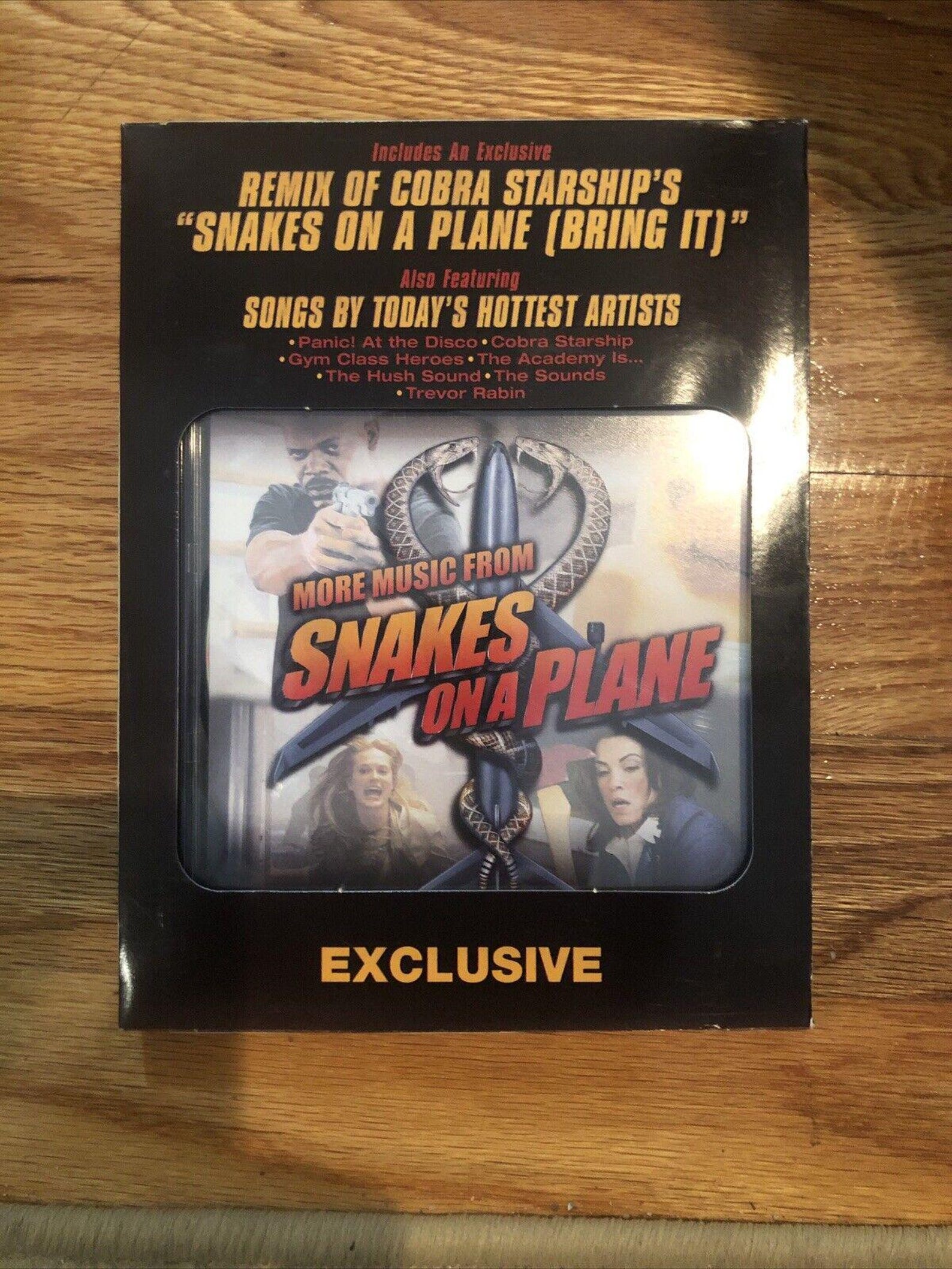 More Hits Snakes on a Plane Soundtrack CD Panic at Disco Cobra Starship ...