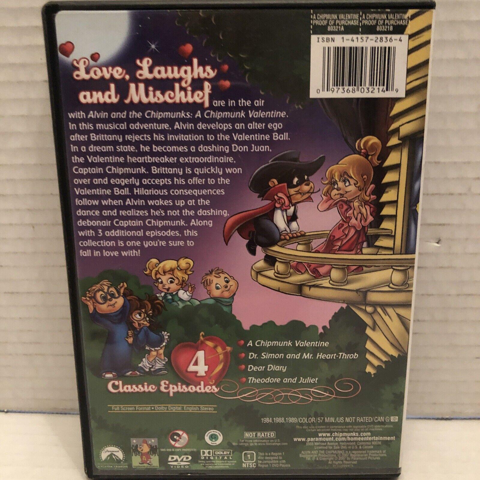 Alvin and the Chipmunks - A Chipmunk Valentine - DVD - Etsy
